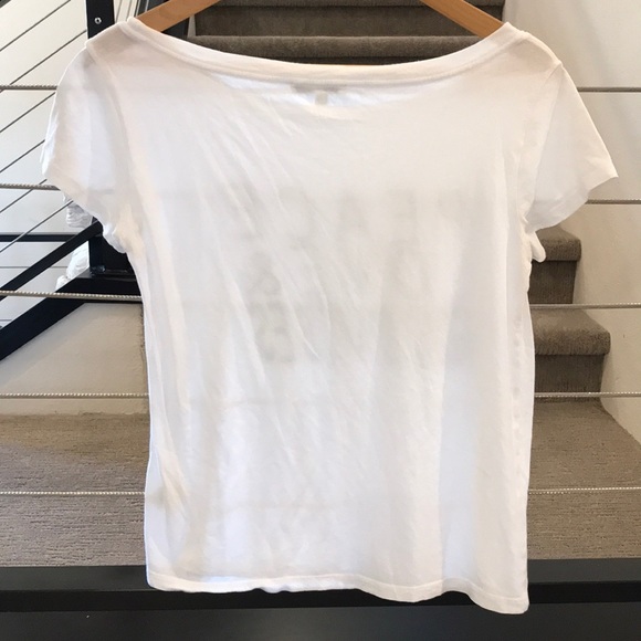 Rebecca Minkoff | Tops | Graphic Peace Love Good Vibes Tee Shirt | Poshmark